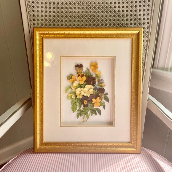 Vintage | Art | Vintage 3d Floral Framed Artwork | Poshmark